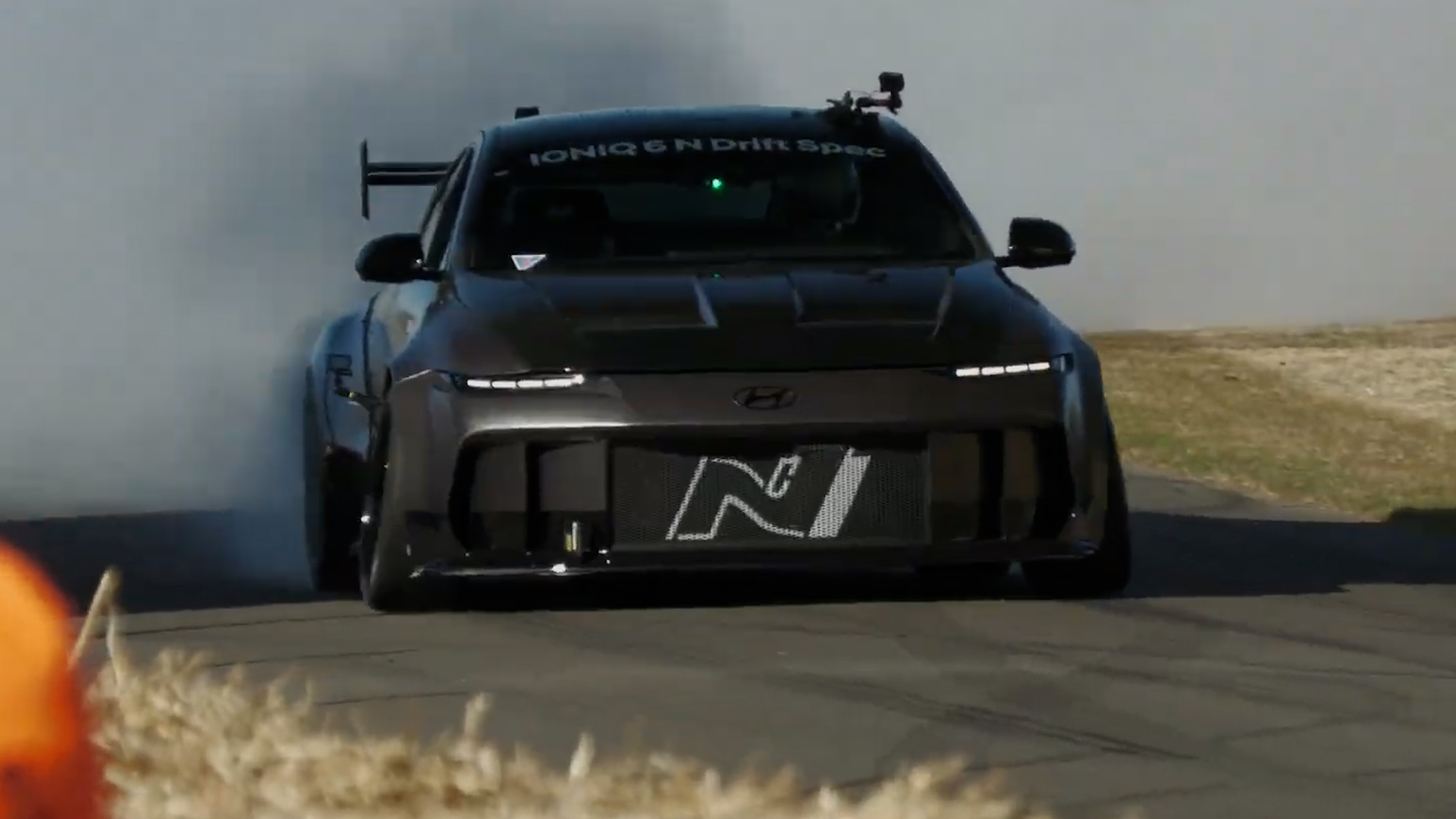 Hyundai Ioniq 6 N Drift Spec Making Huge Smoke