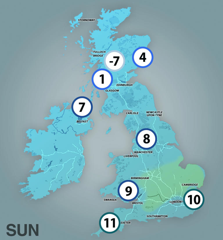 Snow and freezing temperatures to hit UK next week