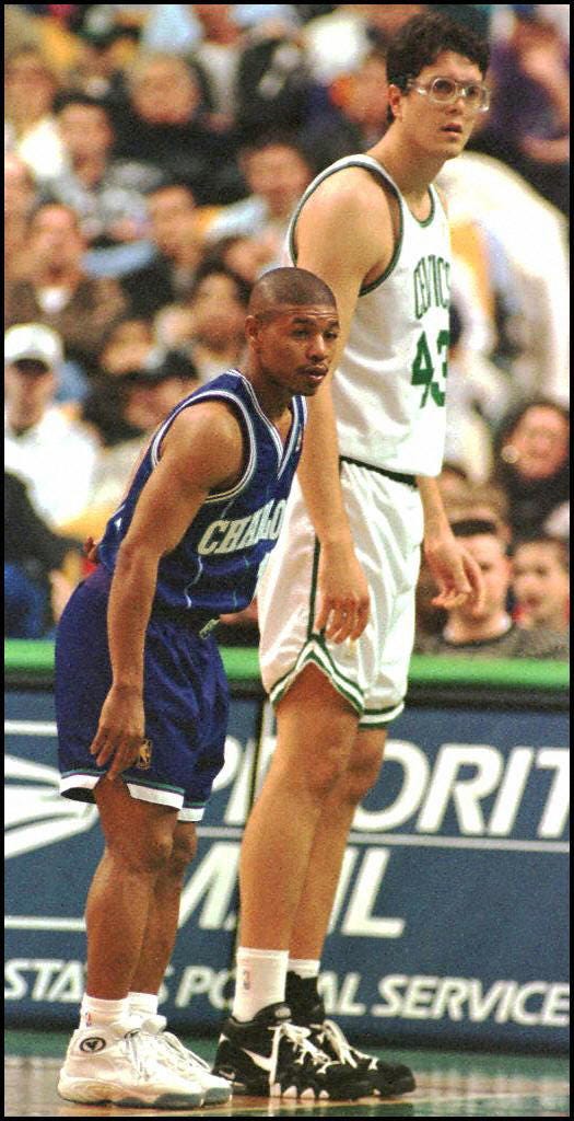 Boston Celtics jersey history No. 43 - Brett Szabo (1996-97)