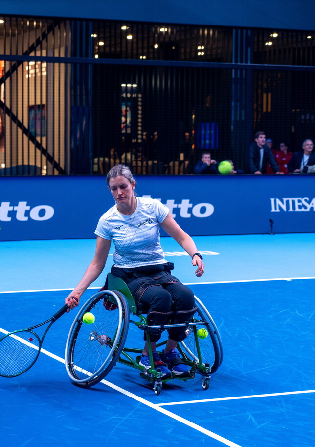 Tennis in carrozzina, l'esibizione alle ATP Finals tra spettacolo e ...
