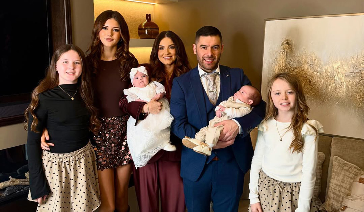 Rachel Gorry looks glam as she celebrates twins' christening in ...