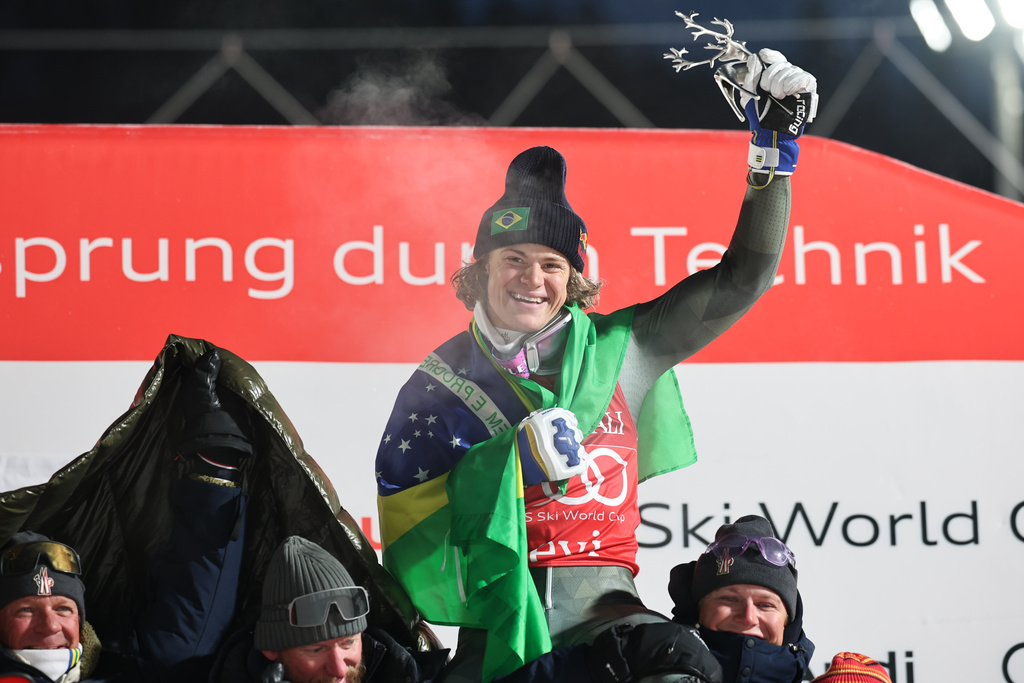 Pinheiro Braathen wins slalom to give Brazil its first Alpine skiing ...