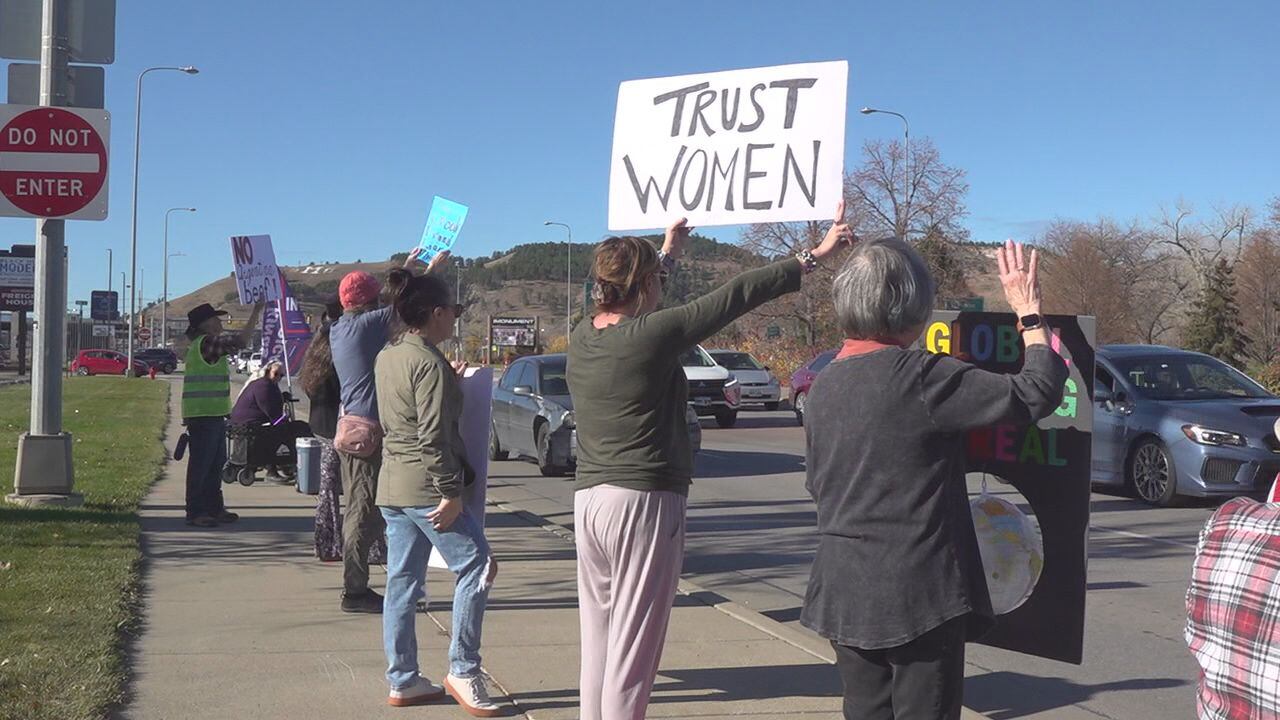 Rapid Citians protest Trump Administration amidst Epstein files controversy