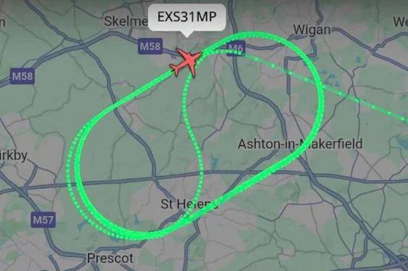 Jet2 plane spotted circling for more than two hours before landing back ...