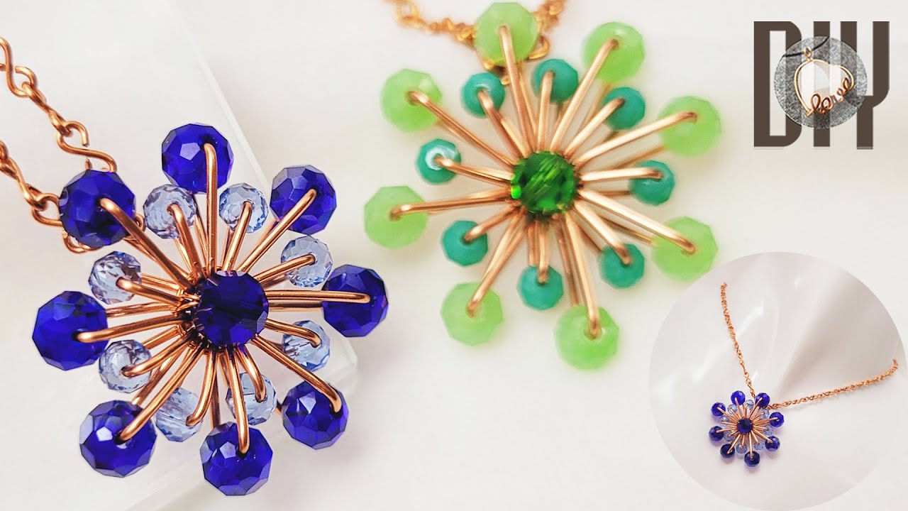 DIY fireworks pendant 🎆 brooch or earrings, how to make a dazzling ...