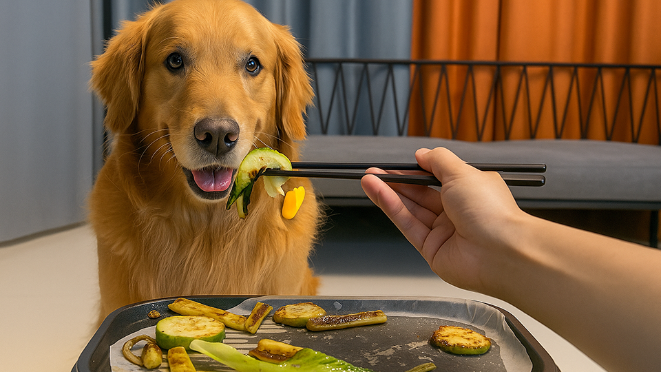 When Dinner Gets Fancy, Dog Tries Chopsticks