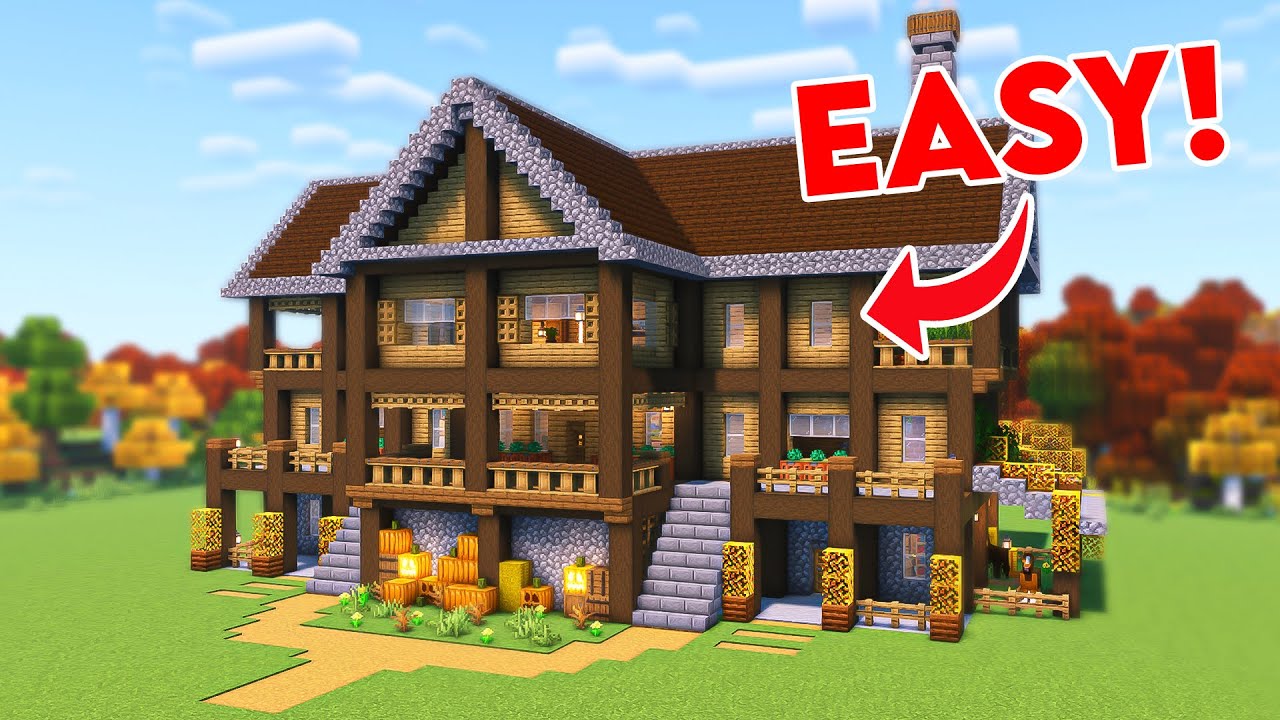 Minecraft: How To Build A Rutumn House - Tutorial