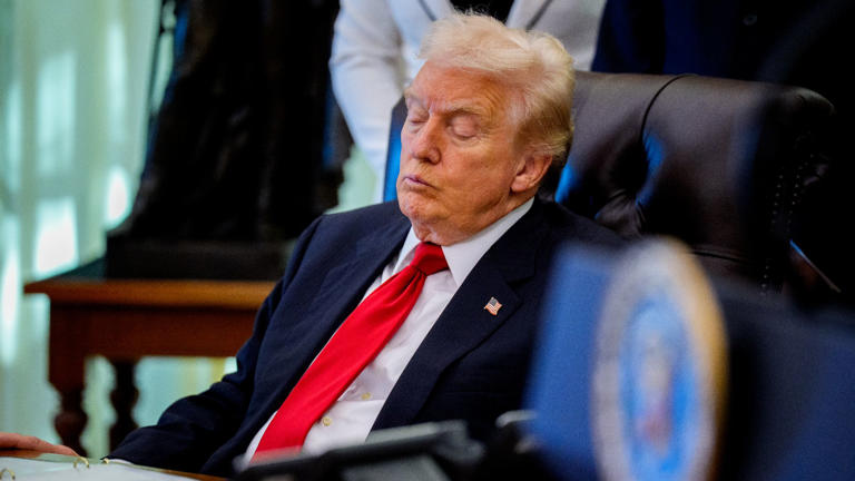 ‘Sleepy Don’: Trump mocked after appearing to sleep during briefing