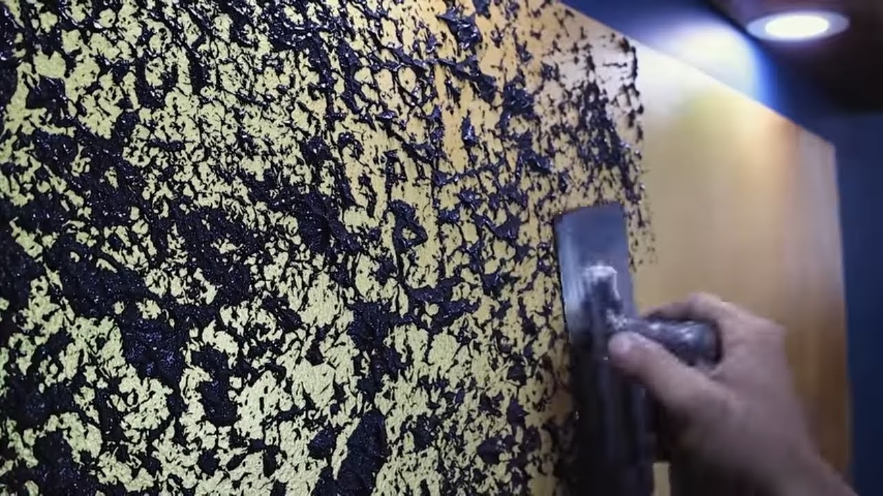 Mesmerizing textured wall art DIY | Metallic accents & Moroccan stencil ...