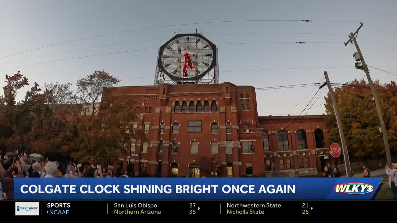 Clarksville shines bright as Colgate Clock lights up