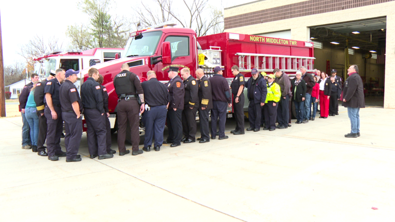 Fire company dedicates tanker to late member