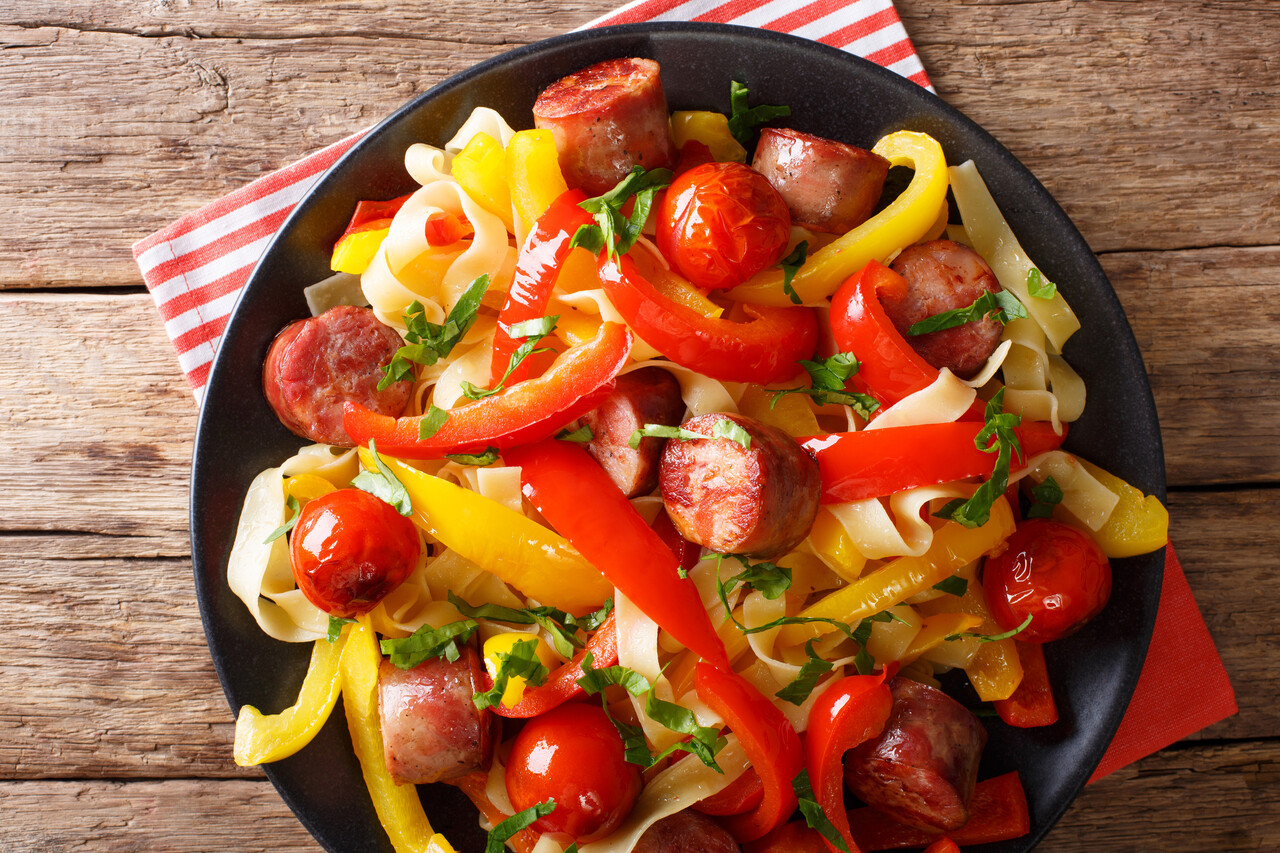 8 Sinatra Style Sausage and Peppers Dinners (Sheet Pan to Sub)