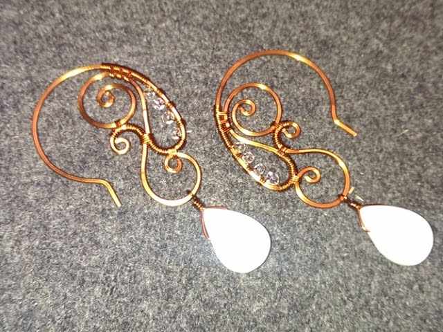 Copper earring - wire wrapping ideas 54