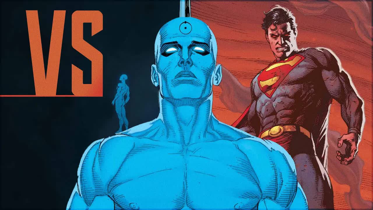 Superman vs. Dr. Manhattan (Doomsday Clock)