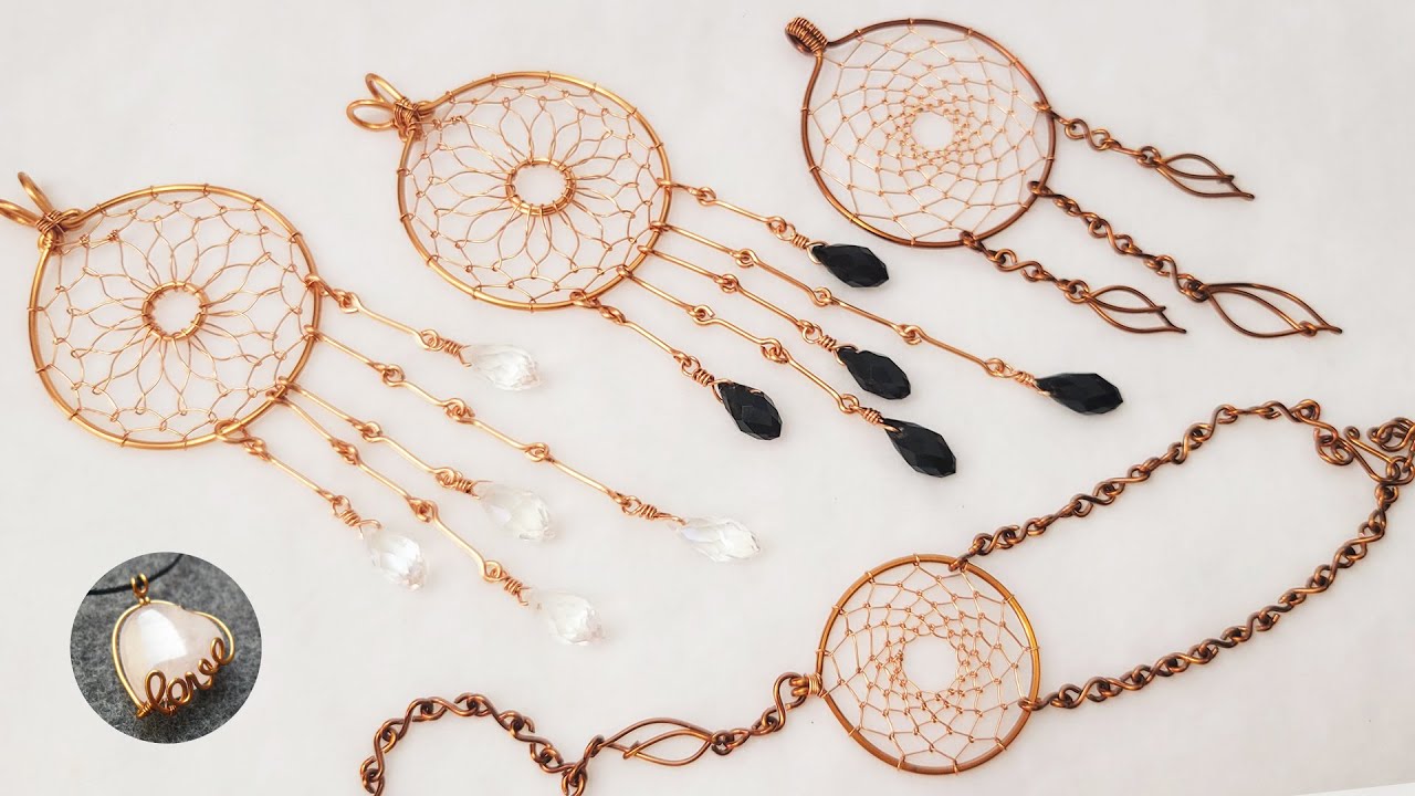 Dream catcher #pendant #jewelry #diy #decoration #copperwire ...