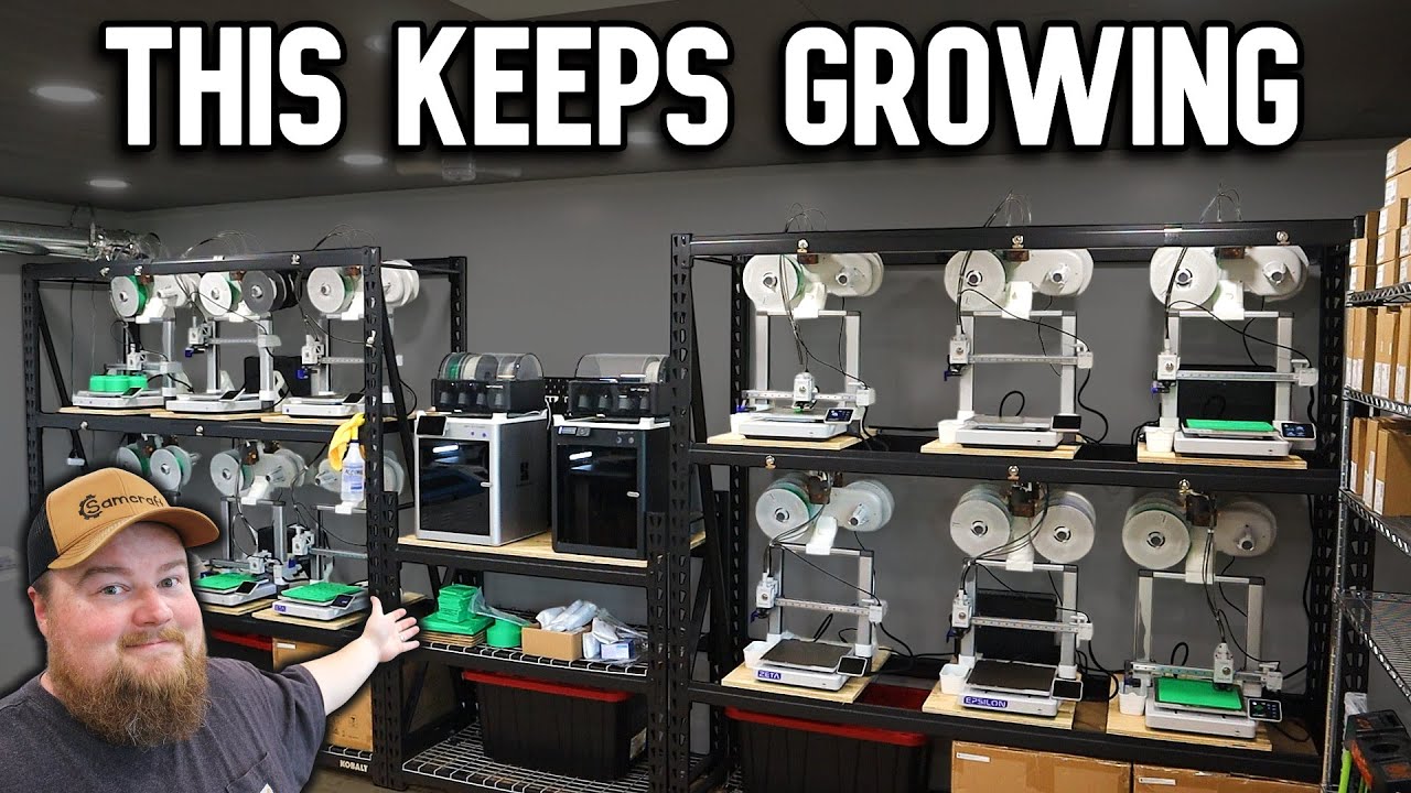 Expanding my 3D print farm with more printers | 3D printing business