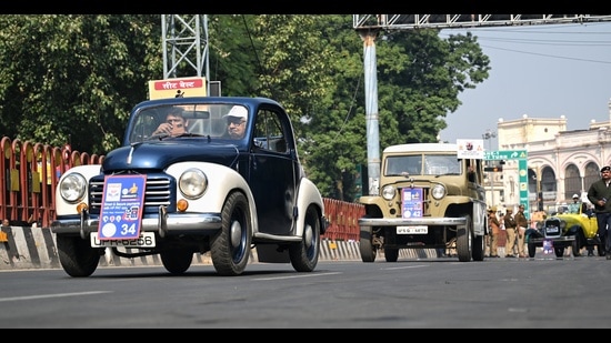 Heritage in motion: Vintage beauties vroom through Lucknow streets