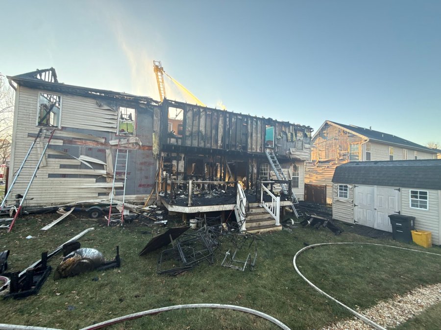 Clinton house fire displaced 2 people, 1 dog