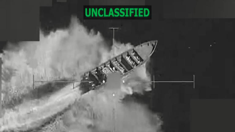 US kills 3 'narco-terrorists' in 'lethal kinetic strike' at sea