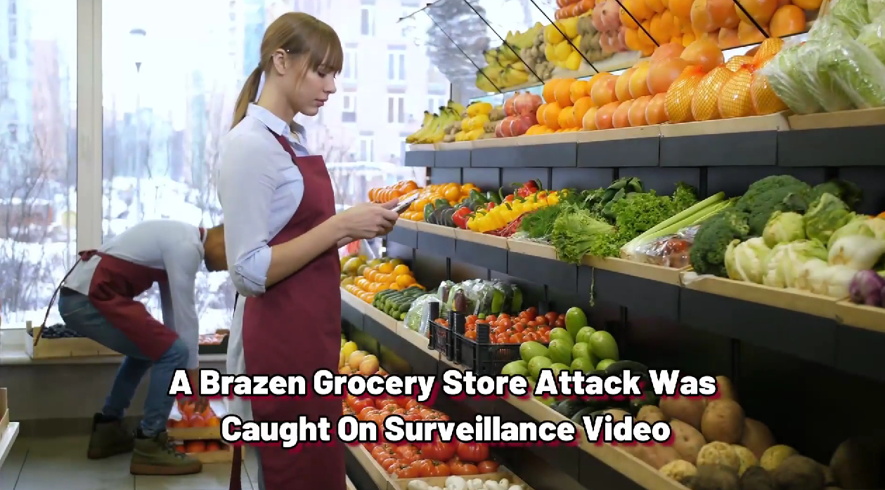 Surveillance Footage Captures Women Attacking Grocery Store Clerk in ...