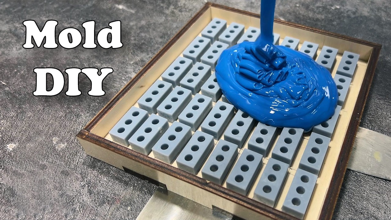How to make small brick silicone mold DIY
