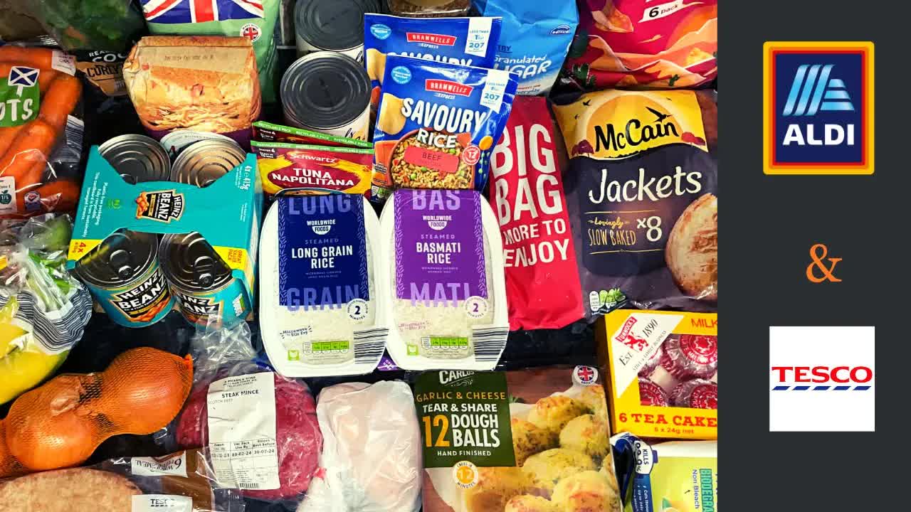 Aldi & Tesco Scotland | UK Family grocery haul | February 3rd :)