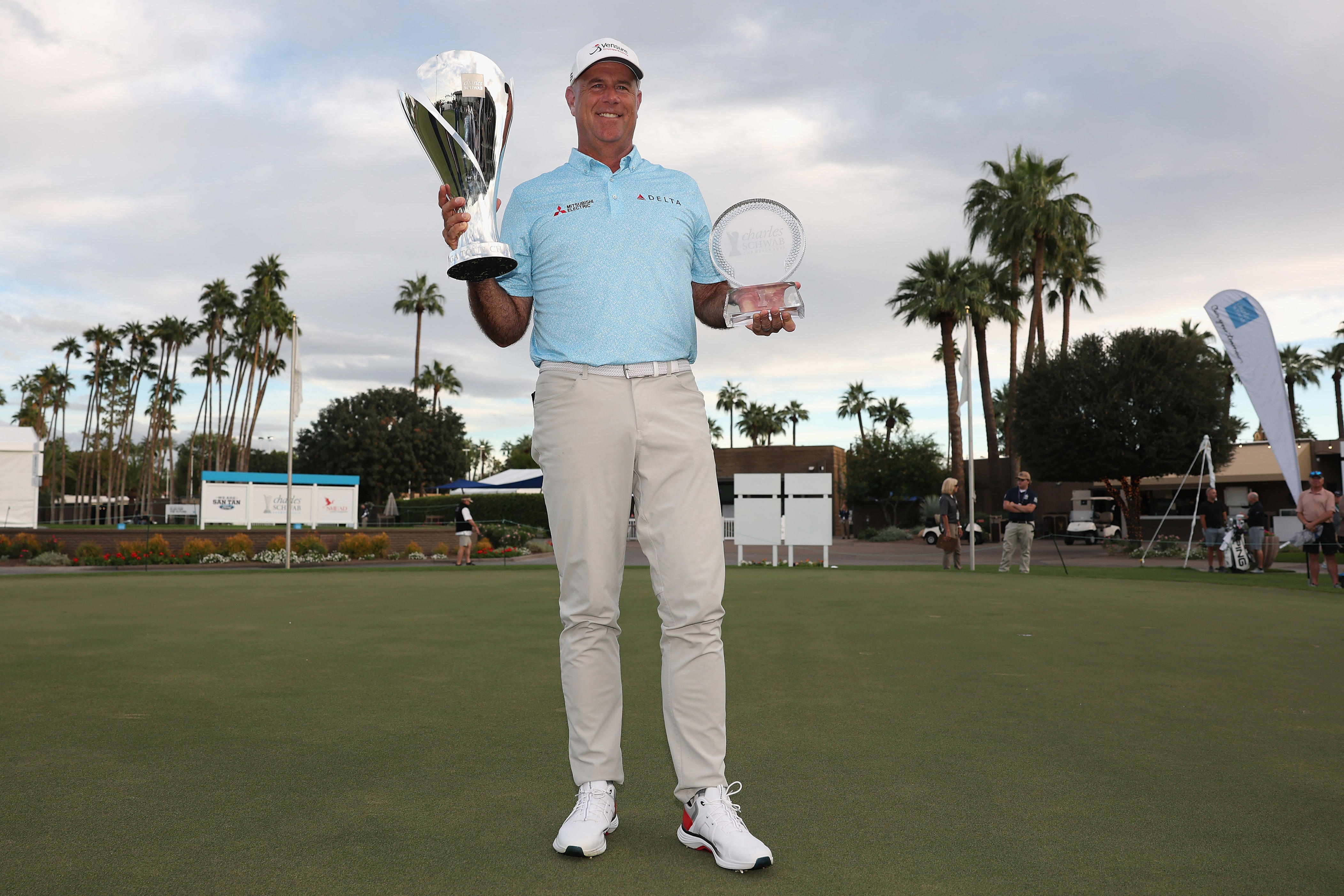 Stewart Cink becomes the fourth to win both trophies at Charles Schwab ...