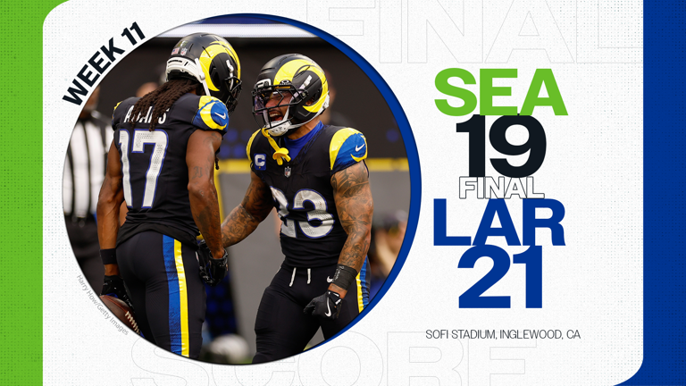 Seahawks win streak snapped with frustrating 21-19 loss to Rams