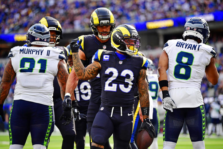 Kyren Williams moves up Rams' all-time rushing lists after strong day ...