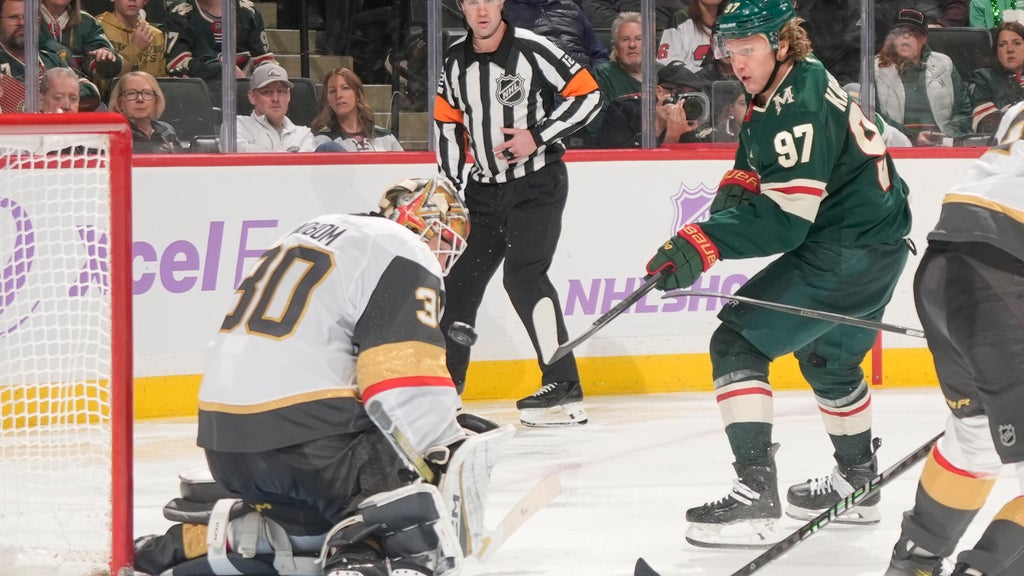 Kaprizov scores in OT, pushes Minnesota Wild past Vegas Golden Knights 3-2