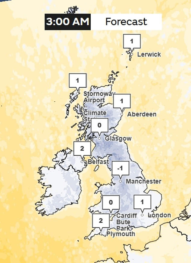 Brr-ace for an Arctic blast with Brits to shiver at -7C: Map reveals ...