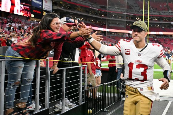 49ers QB Brock Purdy returns with 3 TDs in win vs. Cardinals