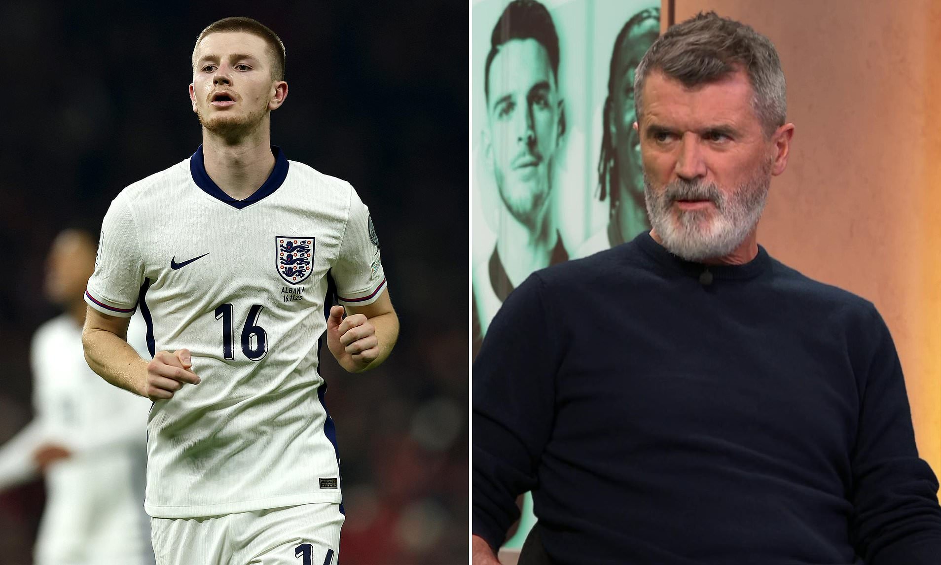Roy Keane labels Adam Wharton a 'bit soft' in England's win over Albania