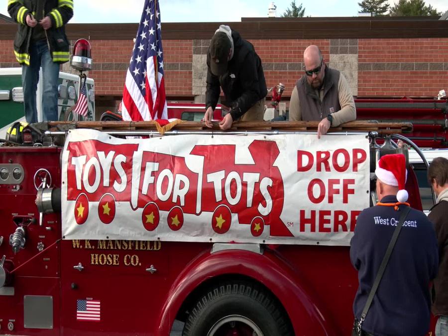Truckloads filled at 12th annual convoy for Toys for Tots