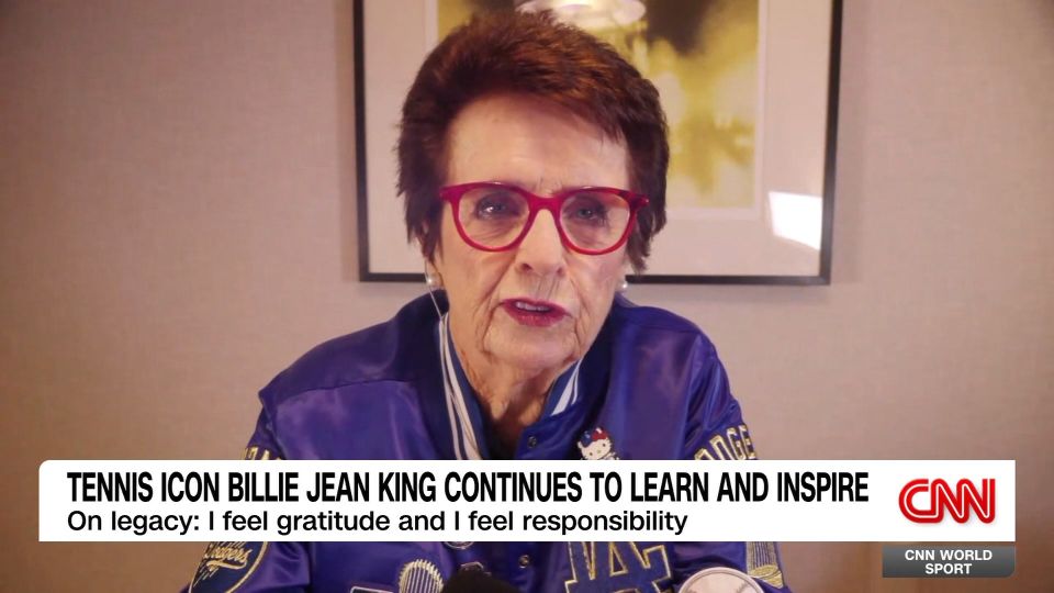 Tennis icon Billie Jean King continues to learn and inspire