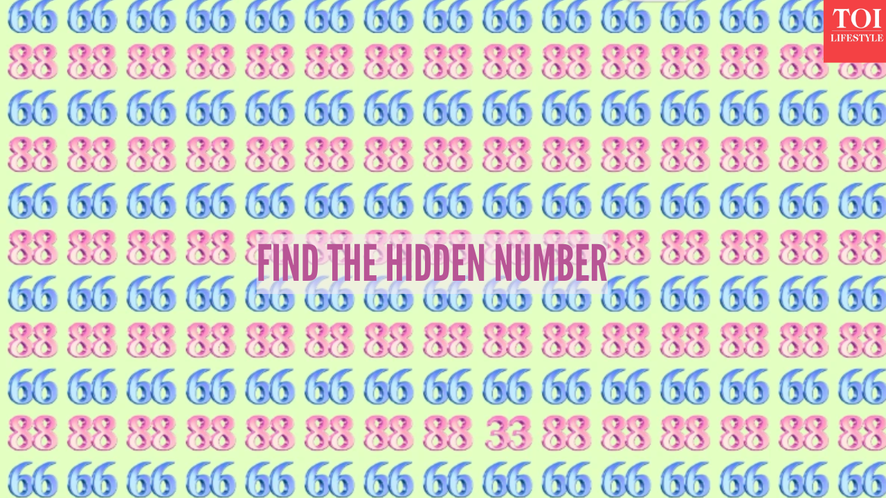 Optical illusion challenge: Can you spot the hidden 33 among 66s and ...