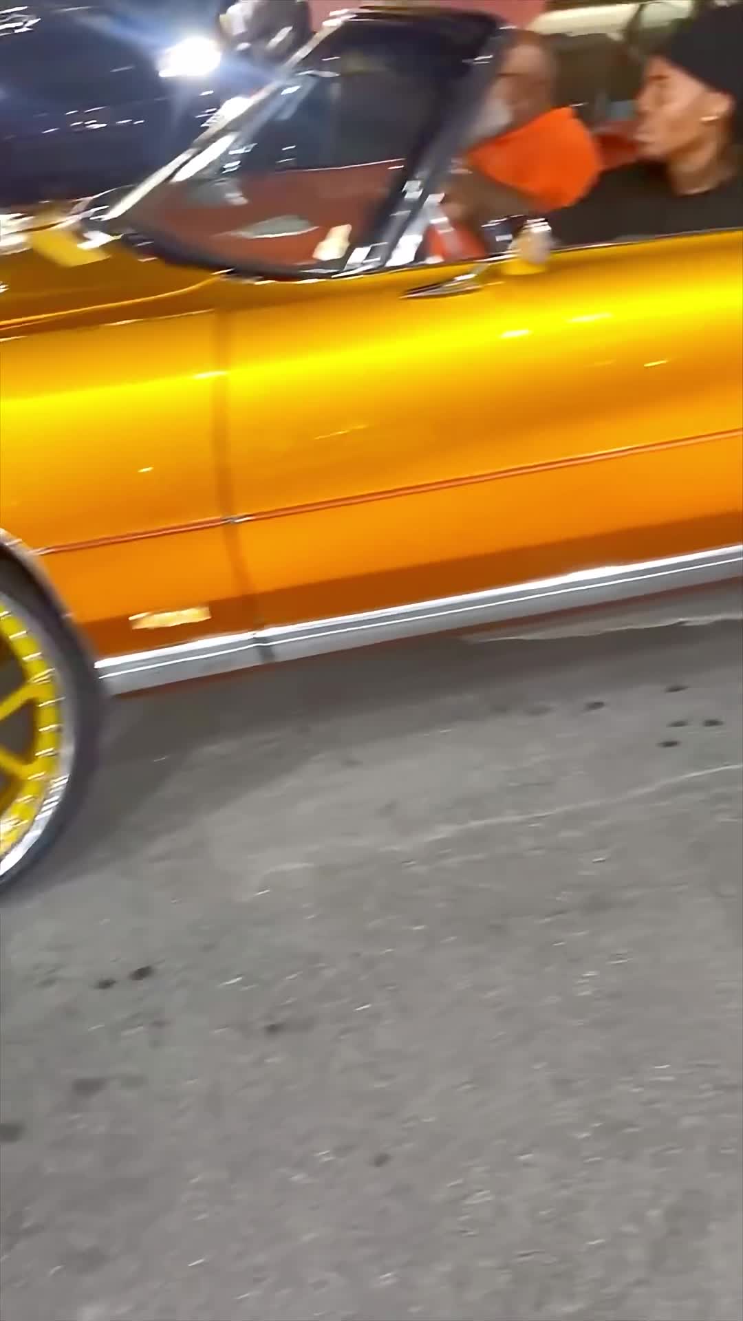 Lucky in his 71 Chevy vert on 26’s Forgiatos