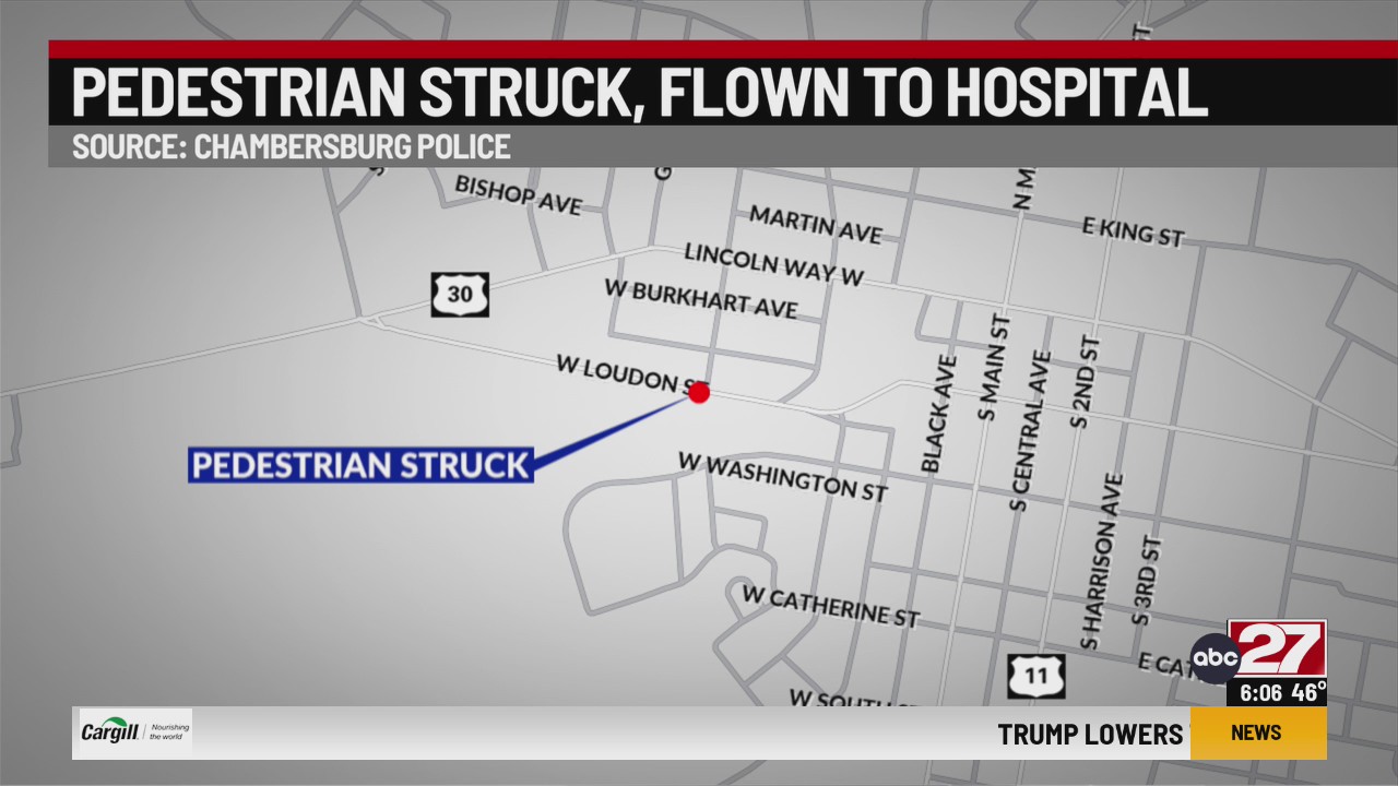 Police: Man struck by car, hospitalized in Franklin County