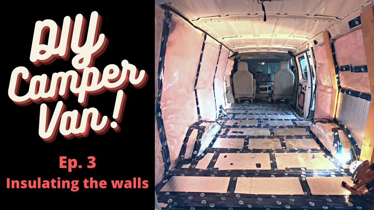 DIY camper van conversion | Ep. 3 | Wall framing, insulation, vapor barrier