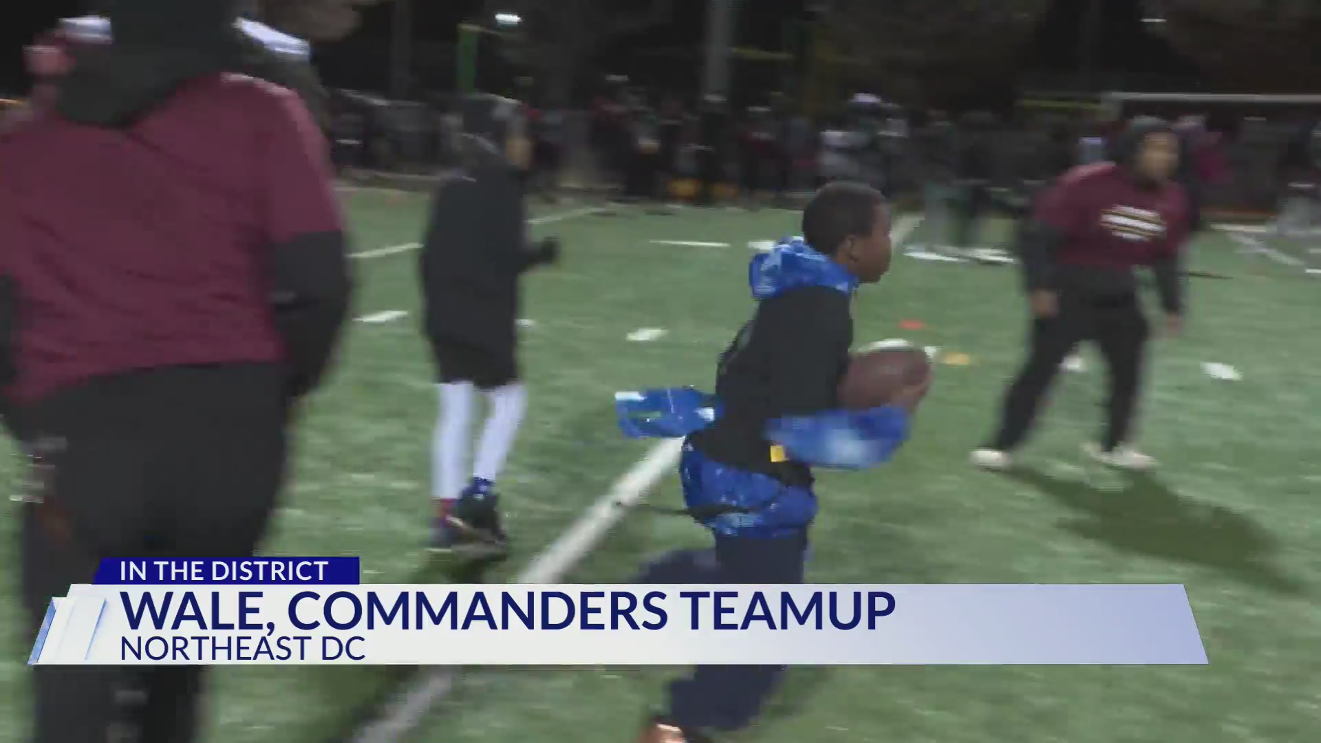 Wale combines music, football at Deanwood Recreation Center