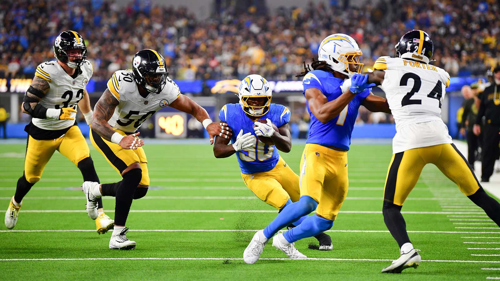 Chargers place RB to exclusive rights tender