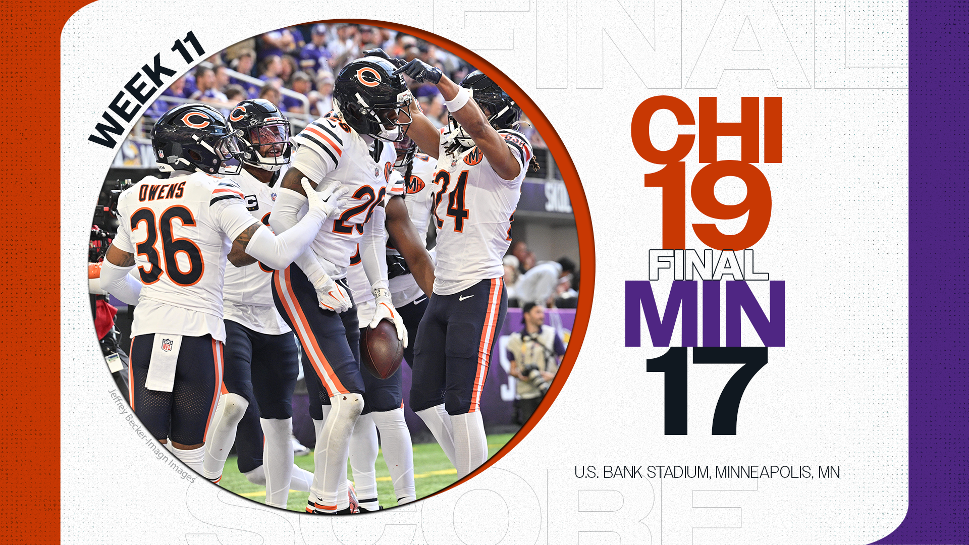 Bears vs. Vikings highlights: Chicago escapes with win in Week 11