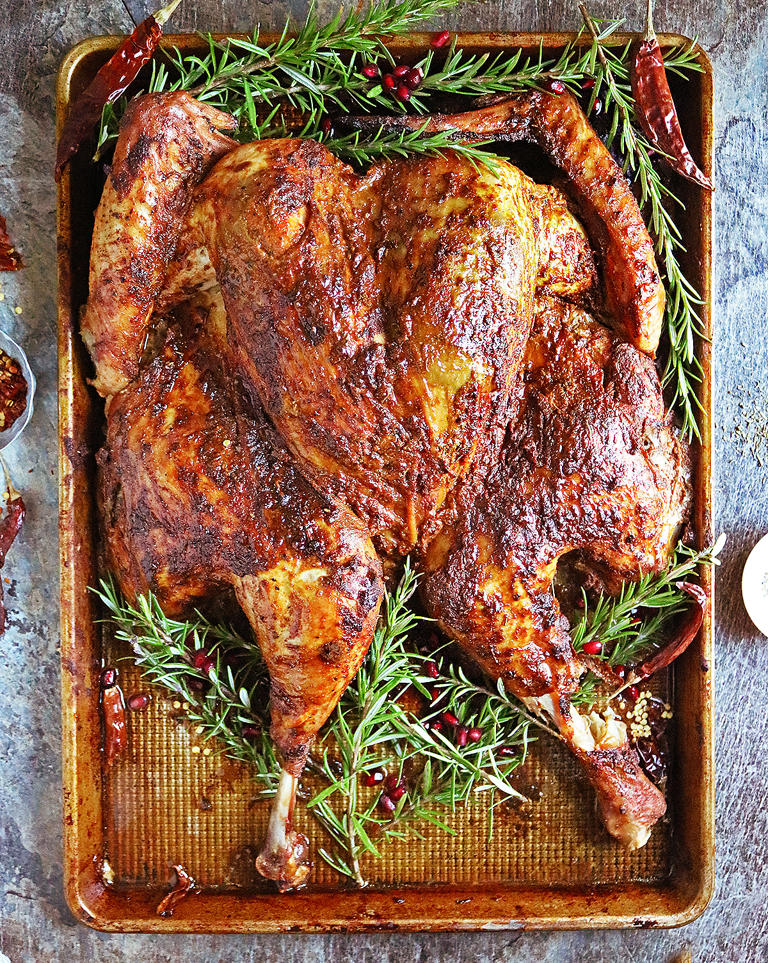 Spicy Spatchcock Turkey