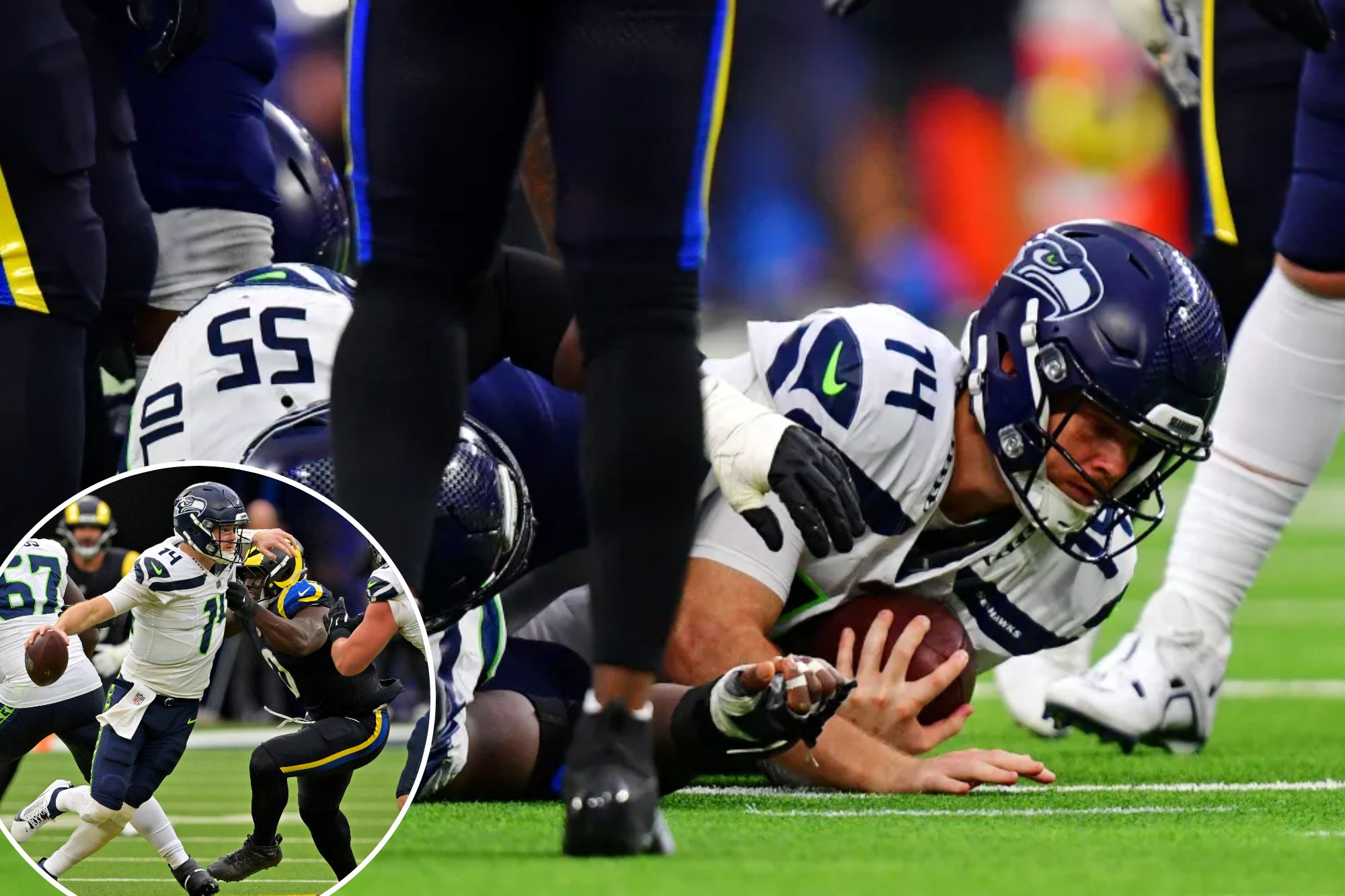 Sam Darnold crashes back to earth in Seahawks’ biggest game of the season