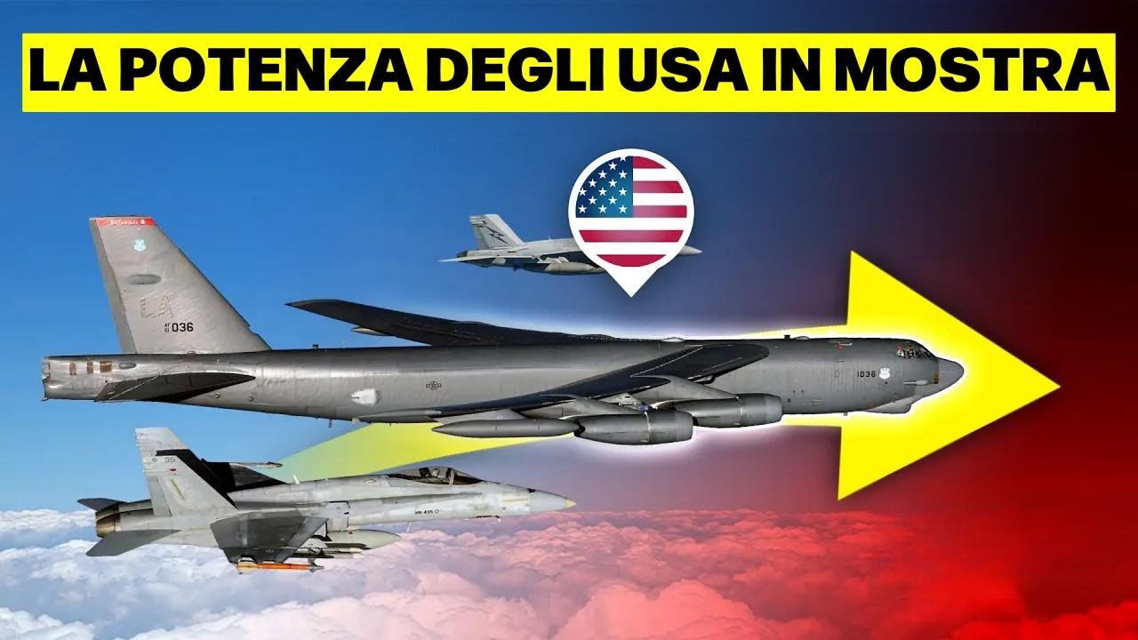 Il bombardiere B-52 americano mette in imbarazzo la Russia con una ...