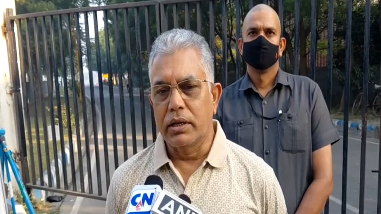 BJP's Dilip Ghosh demands probe into TMC MP's 'Raj Bhavan arms' claim