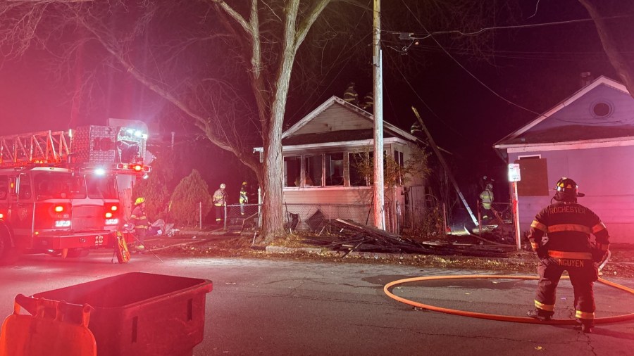 Large house fire contained on North Plymouth Avenue