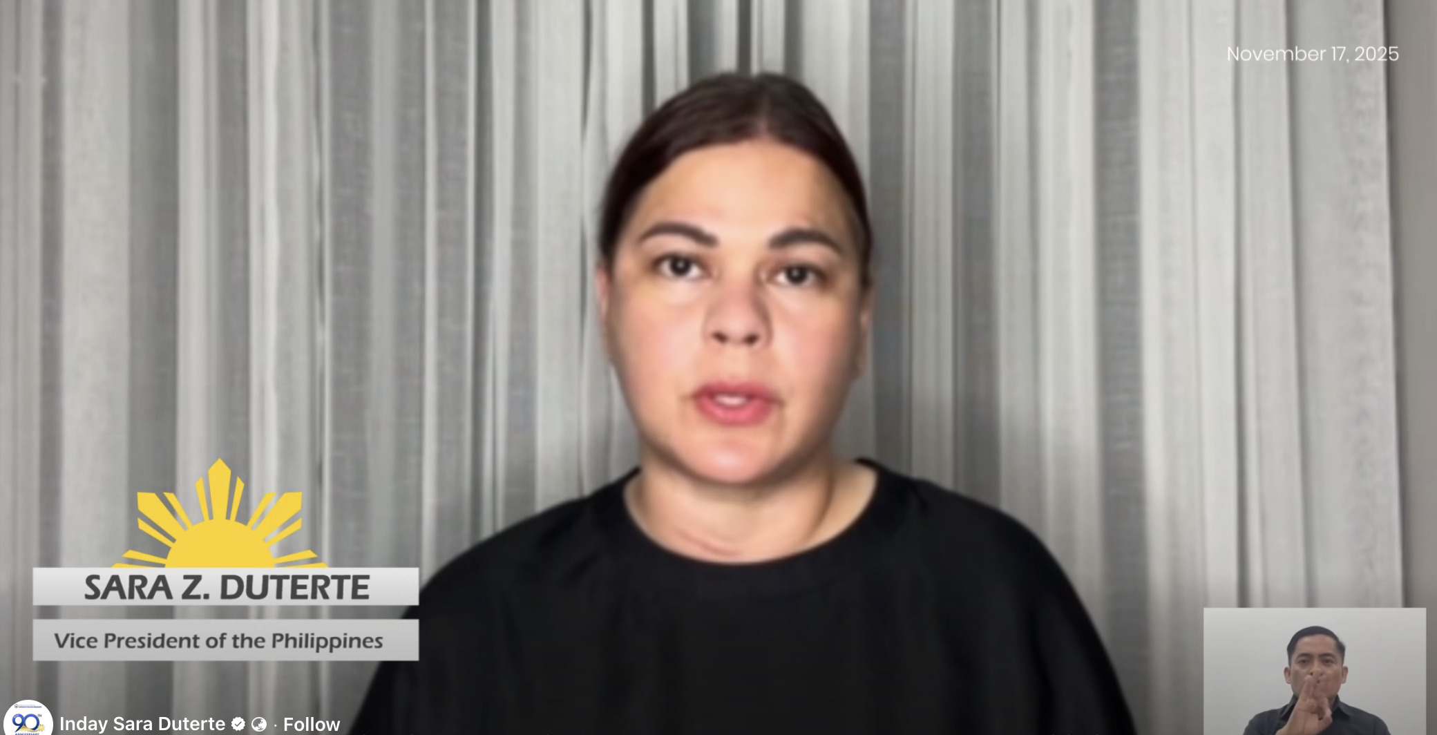 Sara Duterte vows to ‘protect rights’ after Facebook Live slay in Digos