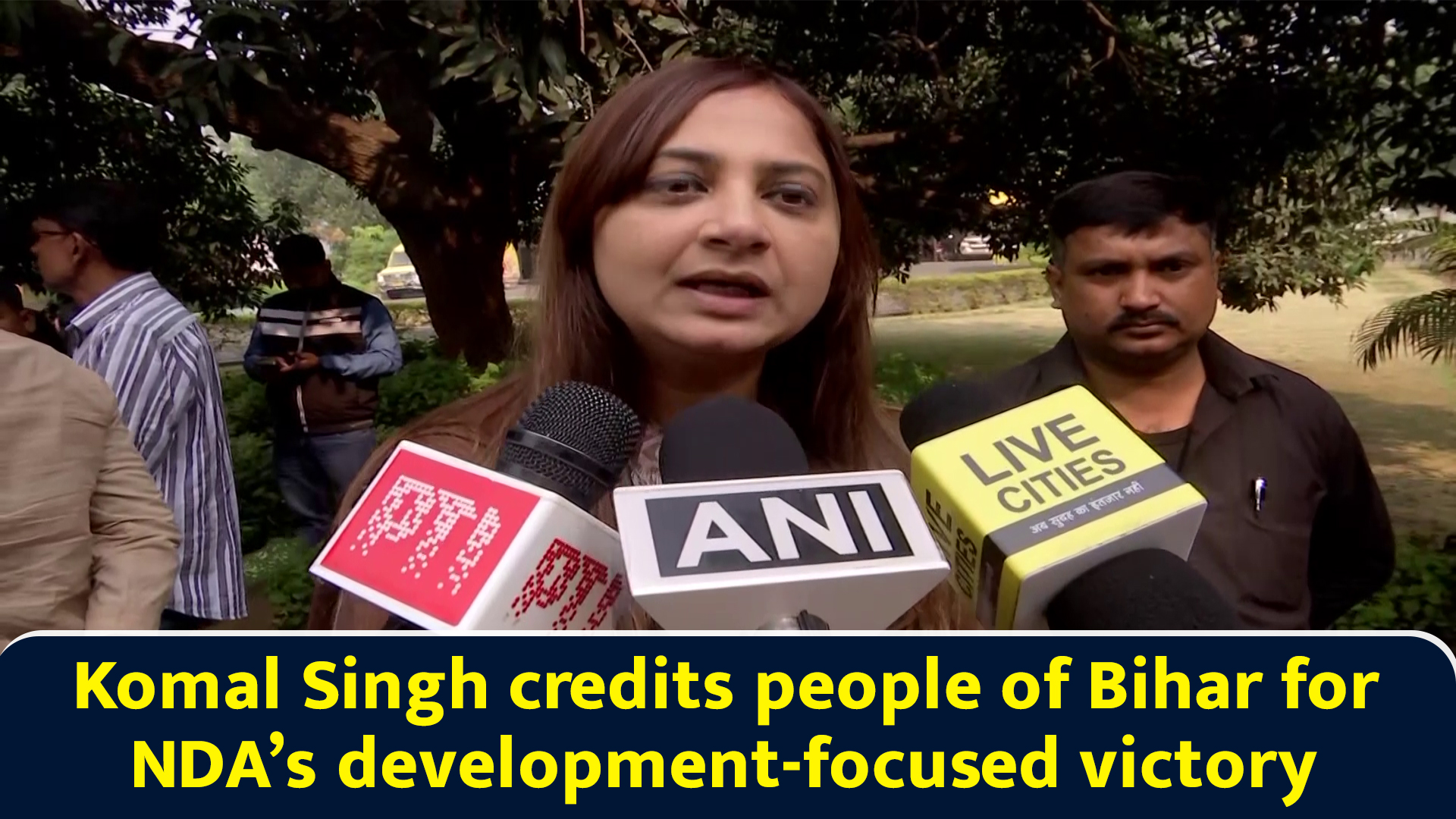 Komal Singh credits people of Bihar for NDA’s development-focused victory