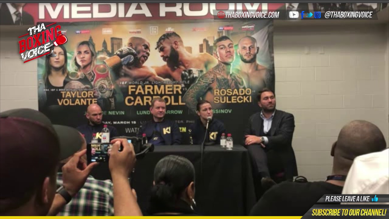 KATIE TAYLOR POST CONFERENCE AFTER BEATING ROSE VOLANTE